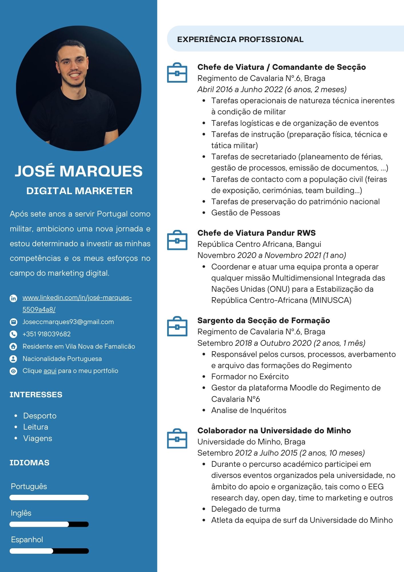 Curriculum Vitae – José Marques